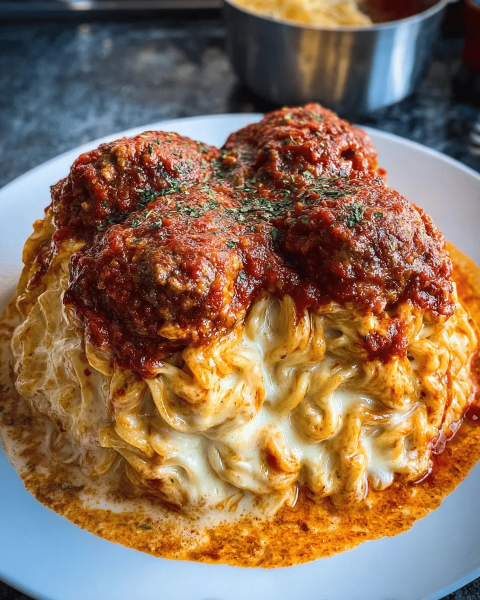 meatball stuffed pasta brain