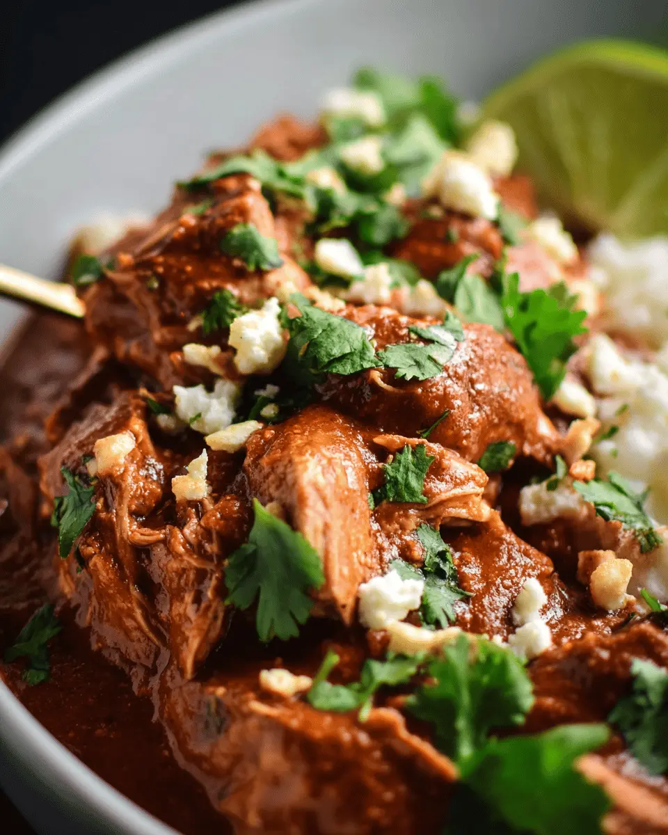 Crockpot Mexican Chicken Mole